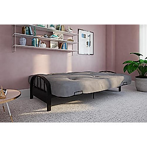 DHP Aiden Metal Futon Frame, Black Large