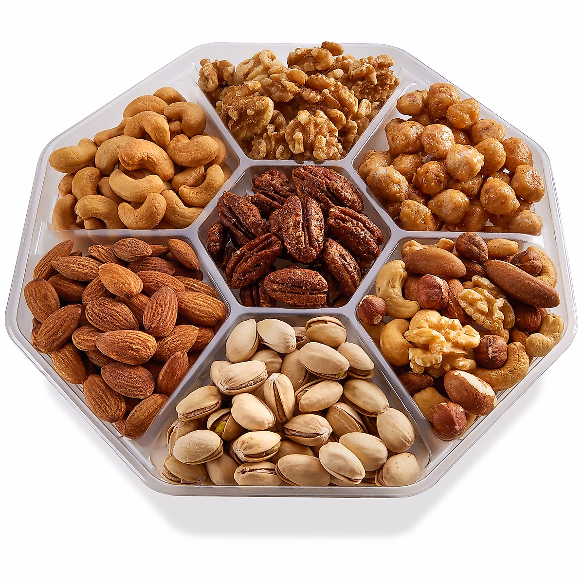 Assorted Nuts Gift Basket - Gourmet Food Mixed Nut Platter Fruit Nut Gift Box, Healthy Snack, Vegan & Kosher Gifts for Men & Women for Birthdays, Anniversaries, Sympathy, Get Well, Holidays, 22oz