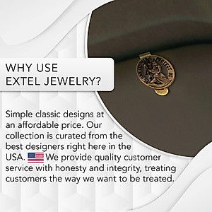 Extel Pewter Holy Trinity Crucifix Sun Visor Clip for Men Women Car Truck