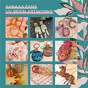 SANAAA UV Resin Clear Hard Type 100g Transparent UV Solar Curing Resin for DIY Earring Pendant Jewelry Making