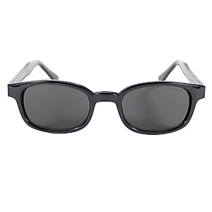 Pacific Coast Original KD's Biker Sunglasses (Black Frame/Smoke Lens)
