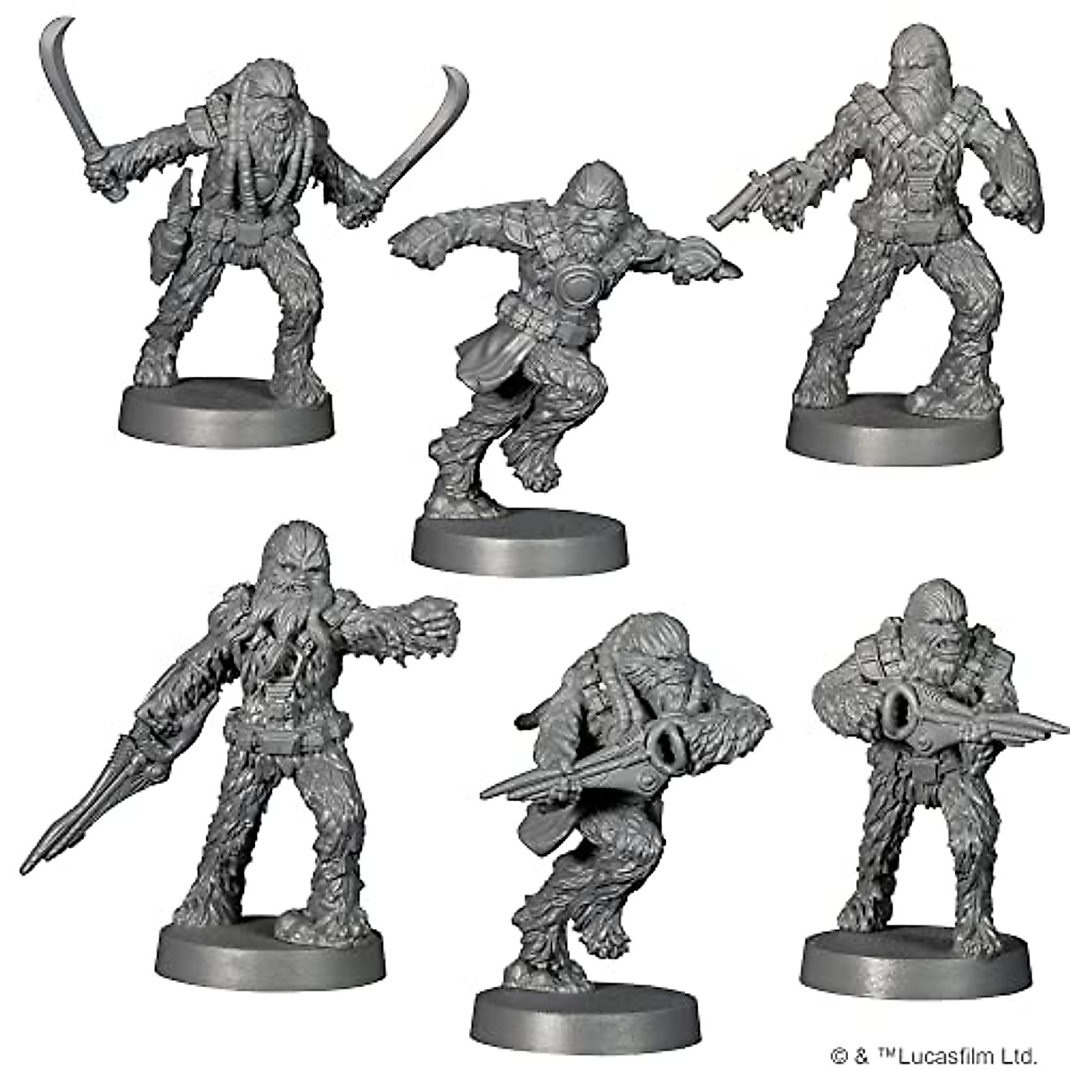 Star Wars: Legion Wookie Warriors Unit Expansion - Powerful Wookiees! Tabletop Miniatures Game, Strategy Game for Kids and Adults, Ages 14+, 2 Players, 3 Hour Playtime, Made by Atomic Mass Games