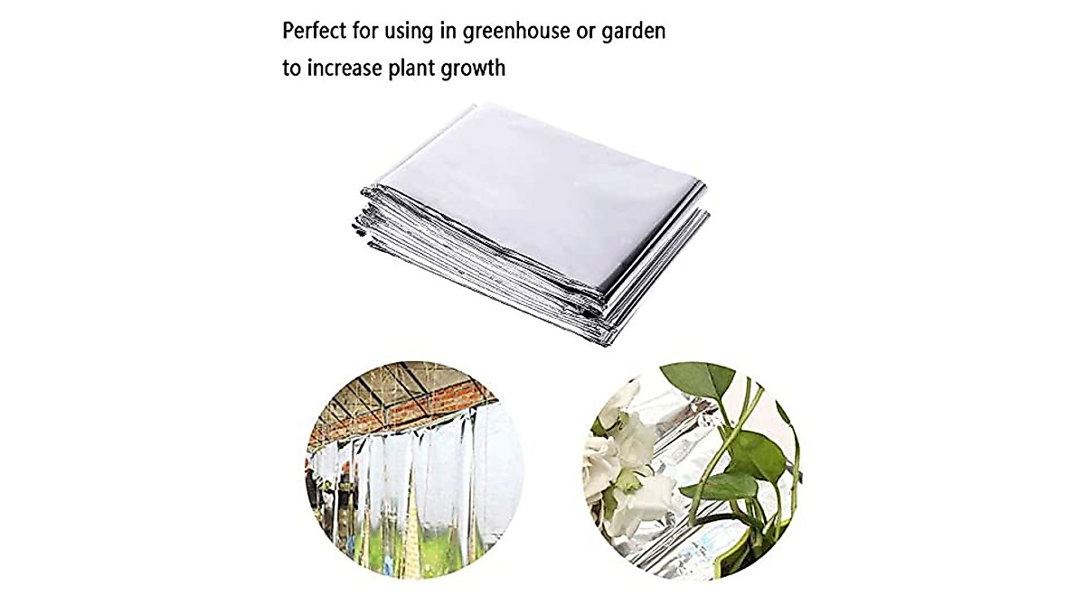 Xccj 6 Pack Reflective Mylar Film for Plants & Survival | 83x52in