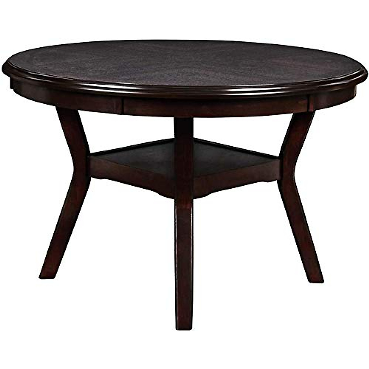 New Classic Furniture Gia 5-Piece Round Dining Set with 1 Dining Table and 4 Chairs, 47-Inch, Ebony
