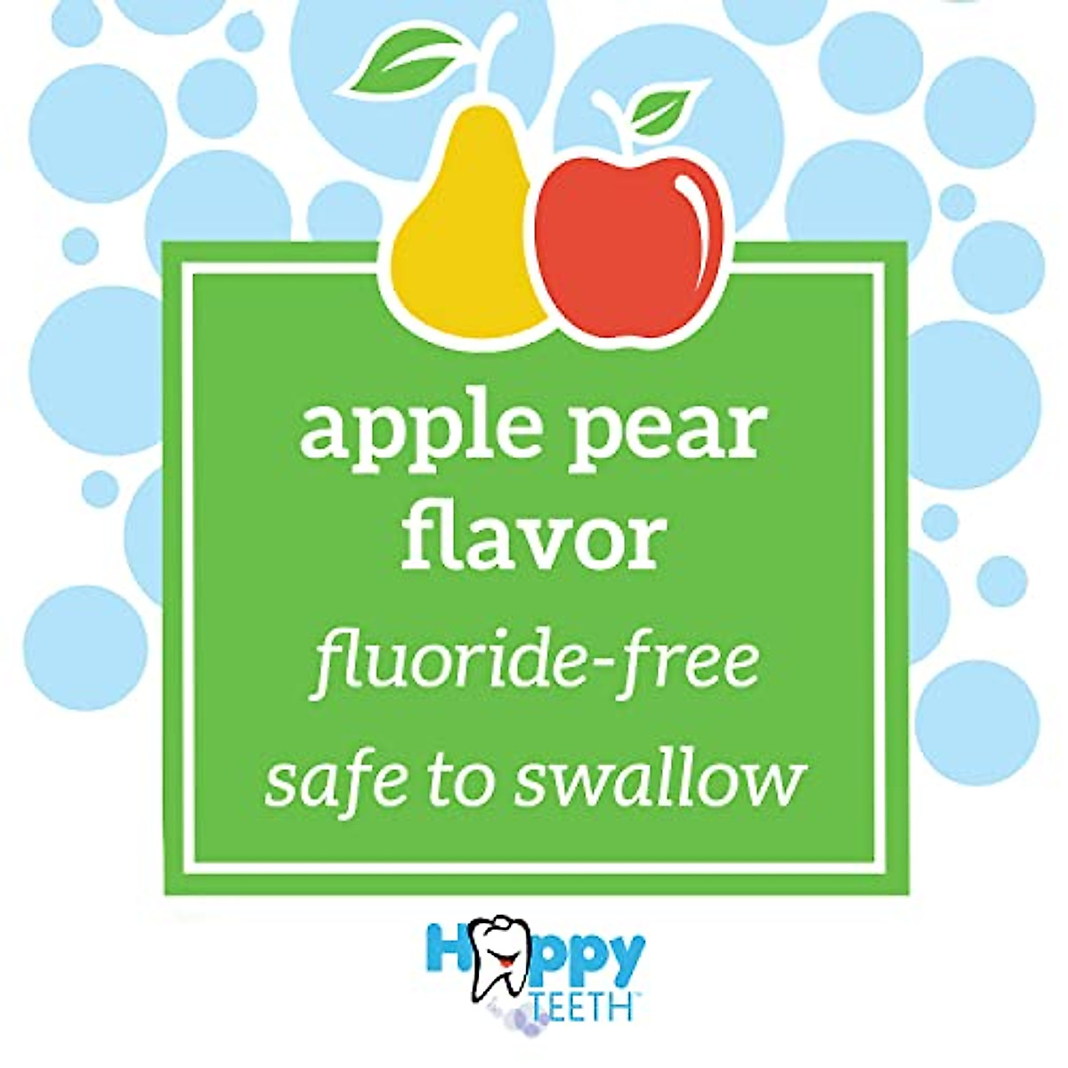 Dr. Brown’s Fluoride-Free Baby Toothpaste, Safe to Swallow, Apple Pear, 1-Pack, 1.4oz/40g, 0-3 years