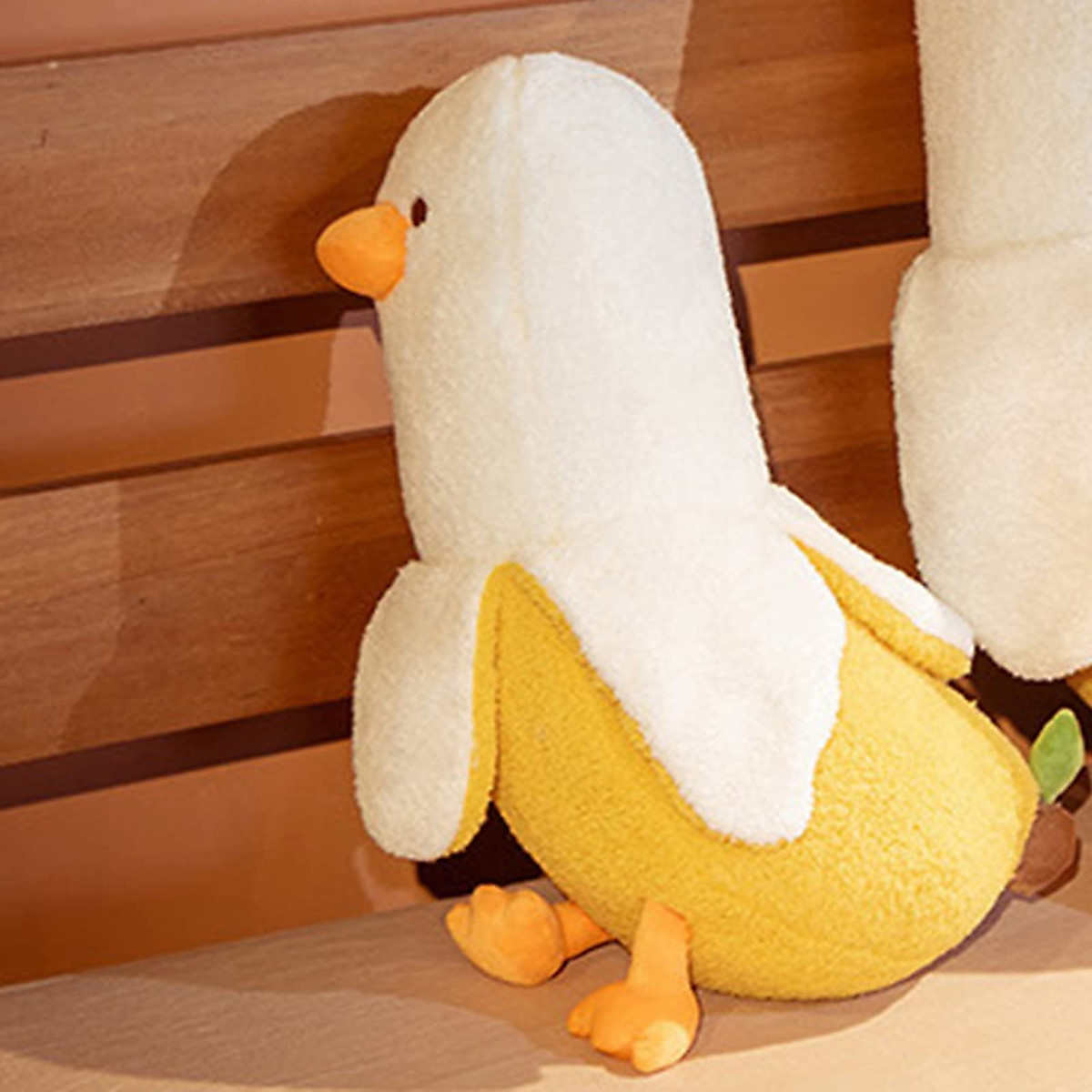Walbest 19.69" Banana Duck Plush Toys,Cute Banana Duck Stuffed Animals Cushion, Weird Stuff Plushies Duck Stuffed Animals Cute Sleeping Pillows Gifts for Girls Teens