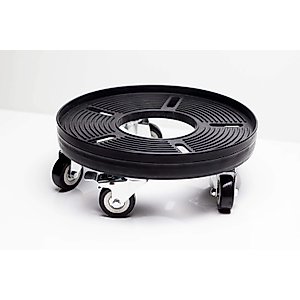 Generic Slim Keg 12"" Sturdy Dolly - Inexpensive and Easy Way to Move Sixtel and Quarter Slim Kegs and Small Heavy Pots - Great for Transporting Slim Kegs from Walk-in to Keg Fridge at Bar, Black