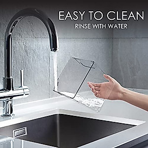 Brookstone BKH6252 [3 Pack] Clear Plastic Storage Bins, Closet and Accessories Organizer, Kitchen/Pantry/Refrigerator & Freezer Food Container, Under Sink Cleaning Supplies Basket [BPA Free], Acrylic