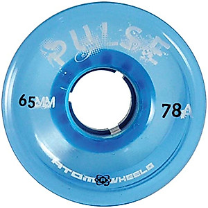 Atom Skates Quad Roller Wheels/Outdoor/Hardness 78A / 65x37 Blue Pulse/Set of 8