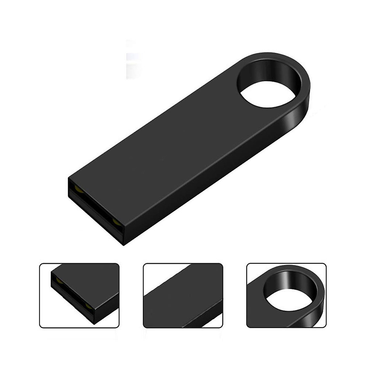 Kepmem 32GB USB Flash Drive 5 Pack Thumb Drives Mini Metal Memory Stick Bulk Portable Mixed Colors Data Storage Stick, Festival Family Friend Gift