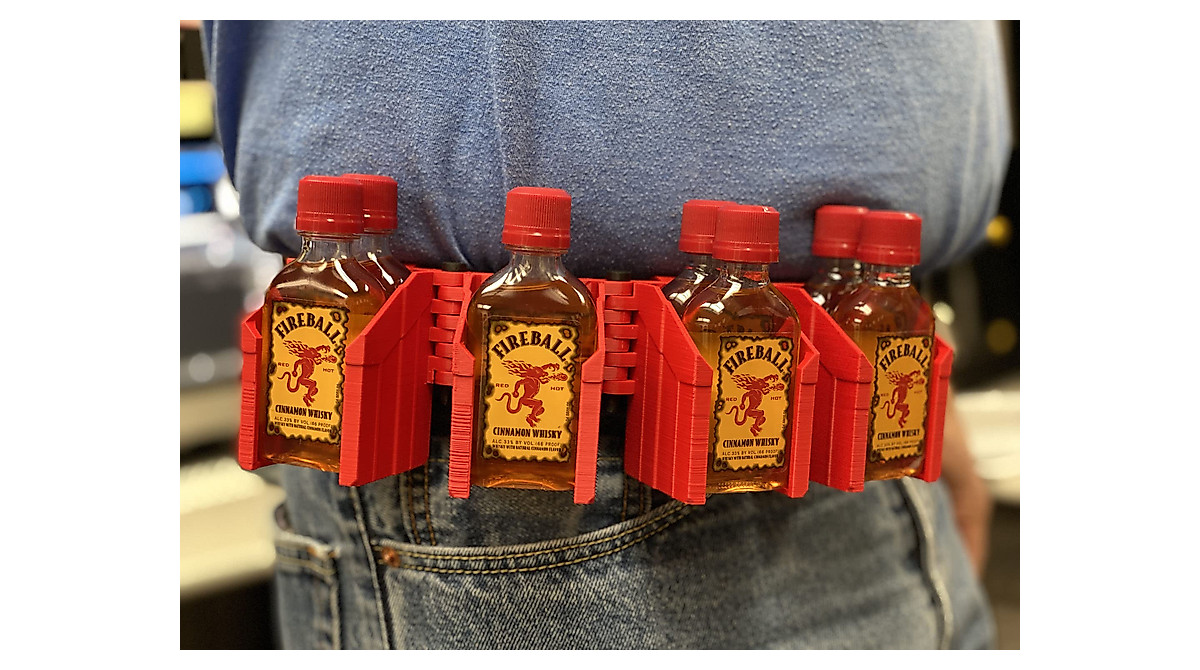 Fireball 50ml Bottle Carrier Pouch - Modular USA-Made Design