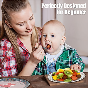 BeeBon Beauty Home Bamboo Plates for Kids - Set of 4 Pack Super Cute Dog, Dinosaur, Fox & Cat