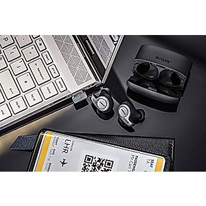 Jabra Evolve 65t True Wireless Bluetooth Earbuds, UC Optimized – Superior Call Quality and Connectivity – Passive Noise Cancelling Earbuds with up to 15 hours of Battery Life with Charging Case