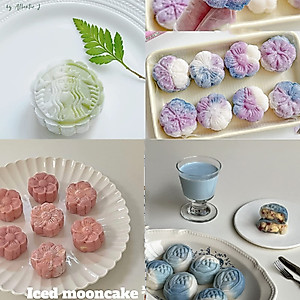 Animal mid-autumn mooncake press mold, hand-pressed stamp dessert DIY, mooncake puff pastry press mold with 1 printed flower DIY (1 Kitten Paw Stamp-1)