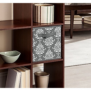 ClosetMaid 3254 Cubeicals Fabric Drawer, Gray Damask