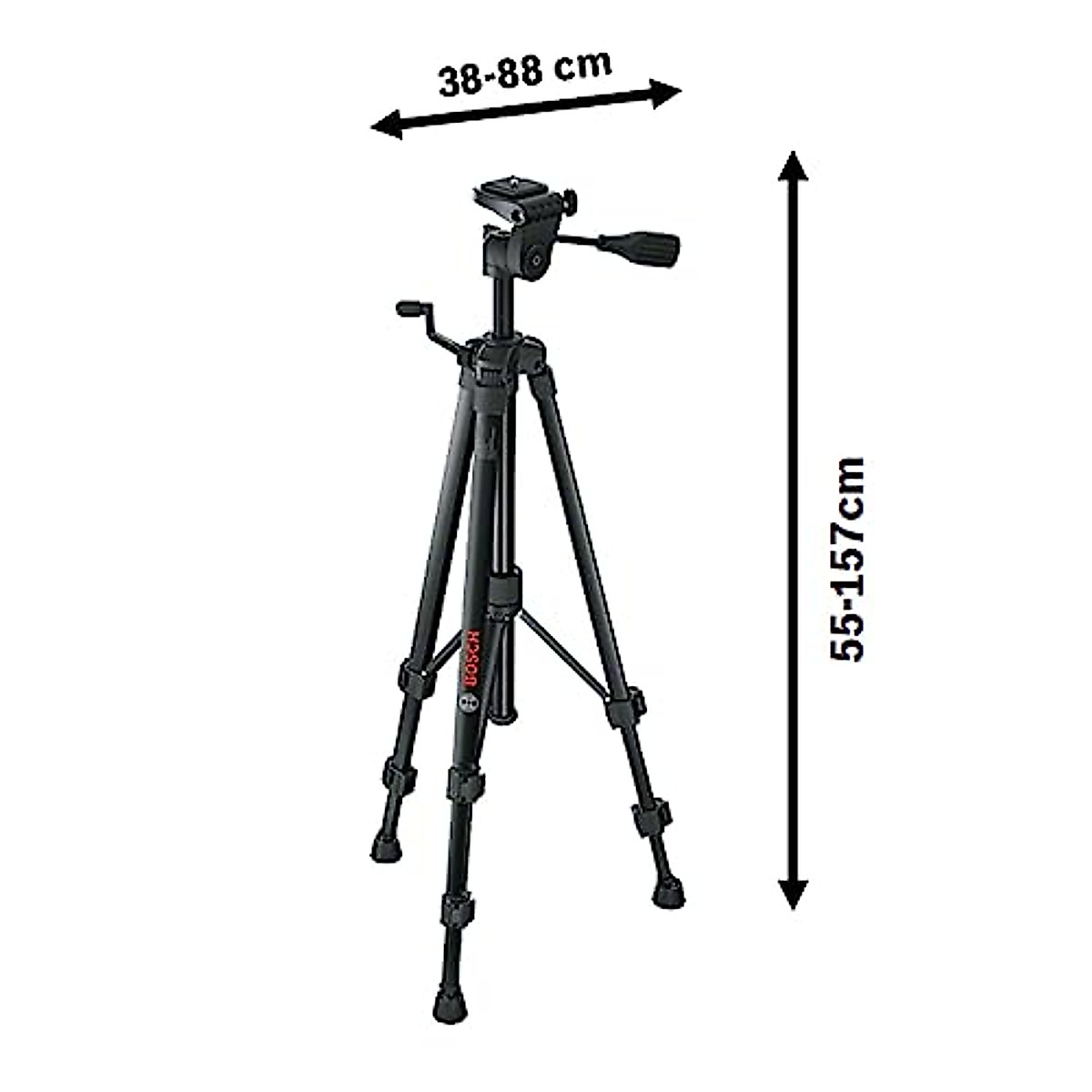 Bosch Professional Tripod for Lasers and Levels BT 150 (Height: 55-157 cm, Thread: 1/4")