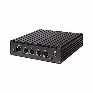 Jetway HBJC430U941-316B Celeron N3160 Fanless IoT Gateway Mini PC, 4 x GbE LAN (8GB Memory, No OS)