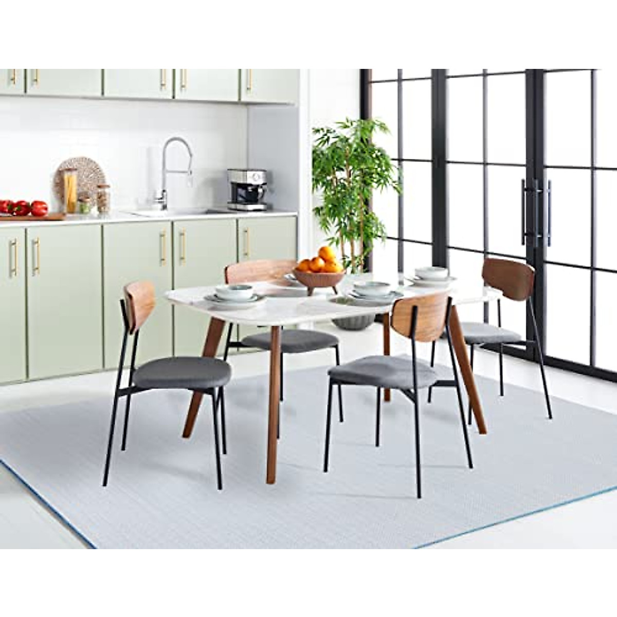 SAFAVIEH Montauk Collection 8' x 10' Ivory / Light Blue MTK717B Handmade Cotton Area Rug