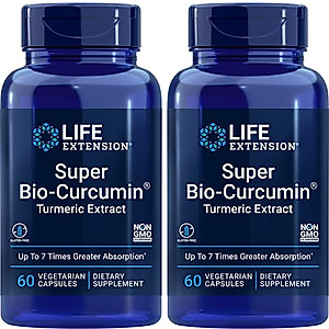 Life Extension Bio-Curcumin Elite 400 mg 60 Vegetarian Capsules (2 Pack)