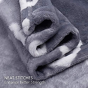 Soft Warm Anchor Plush Throw Blanket for Couch – Comfortable Lightweight Fleece Travel Blanket Nautical Decor 50” x 60”