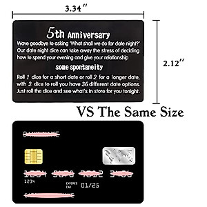 5th Anniversary Dice,5th Wedding Anniversary Dice for Couples,5 Years Anniversary Date Night Dice Gift,5 Years Anniversary for Her,5th Anniversary for Husband,5th Anniversary