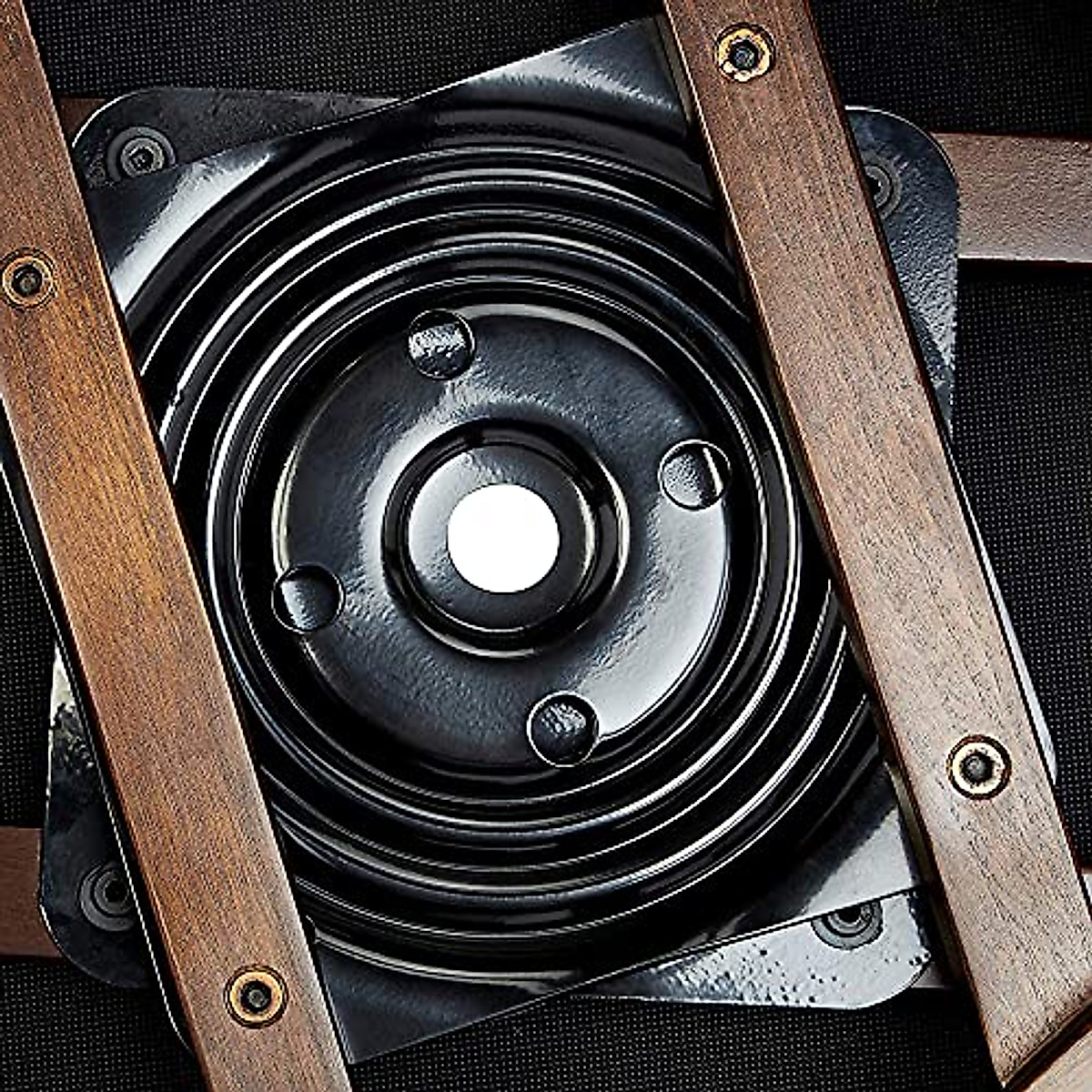 Ball & Cast Swivel Counter Height Barstool 24 Inch Seat Height Cappuccino Set of 2