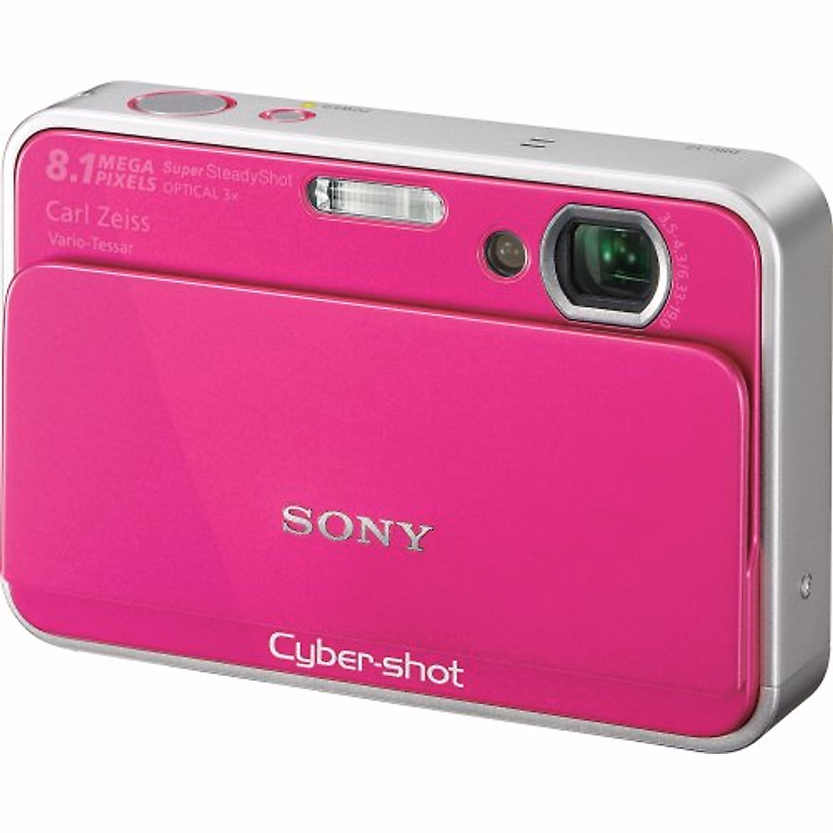 Sony Cybershot DSC-T2 8MP Digital Camera with 3x Optical Zoom (Pink)