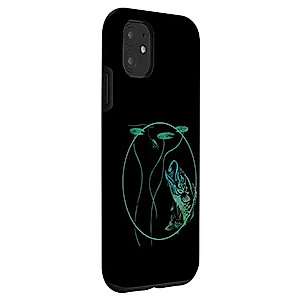 iPhone 11 Bass Fishing Bass Rising Lilly Pad Largemouth Bass Case