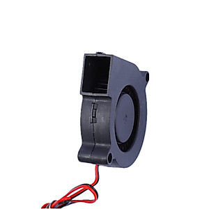 50mm Blower Fan 12v 5015 Hydraulic Bearing 50mm x 15mm DC Brushless Cooling Turbo Fan for (2Pcs)