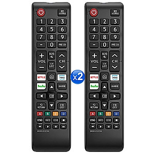 2 Pack New Universal Remote for Samsung TV, Remote Control for Samsung Smart TV, LED, LCD, HDTV, 3D TV,Remote Control for All Samsung TV