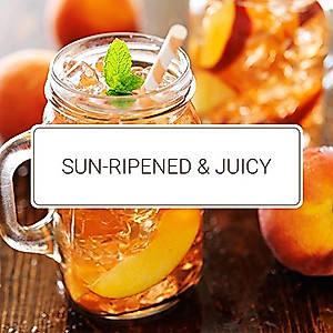 Monin - Peach Syrup, Fresh and Juicy Flavors, Great for Iced Teas, Lemonades, and Sodas, Non-GMO, Gluten-Free (1 Liter)