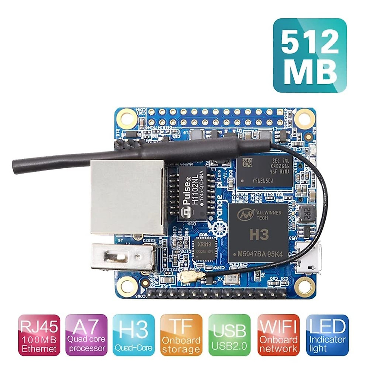ignoramus for Orange 512MB H3 -Core Development Board,-Source Single Board Computer, Run Android 4.4,