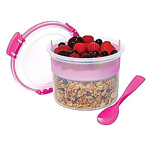 Sistema To Go Collection Breakfast Bowl Food Storage Container, 17.9 oz./0.5 L, Color Received May Vary