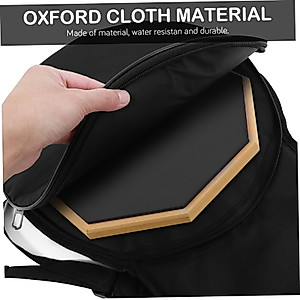 Generic Drum Pad Bag, Dumb Bag Storage Backpack Cases with Detachable Carrying Black Waterproof Oxford Fabric Pouch Holder for 12Inch and 8Inch Pads, EZM4R14DXK03859ZS8