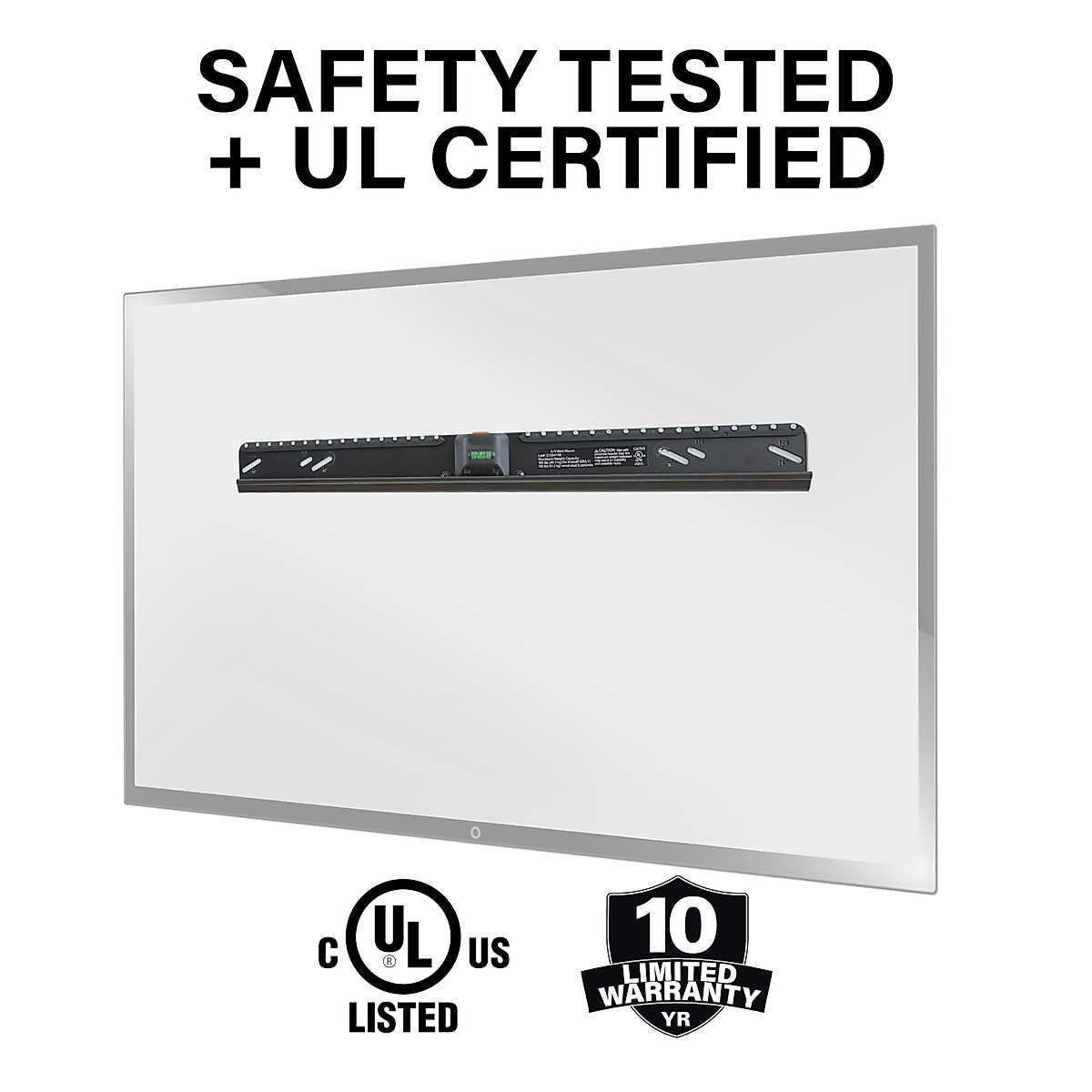 All-New, Made for Amazon No Drill No Stud TV Wall Mount for 32-85” TVs up to 100lbs, Compatible with Amazon Fire TVs