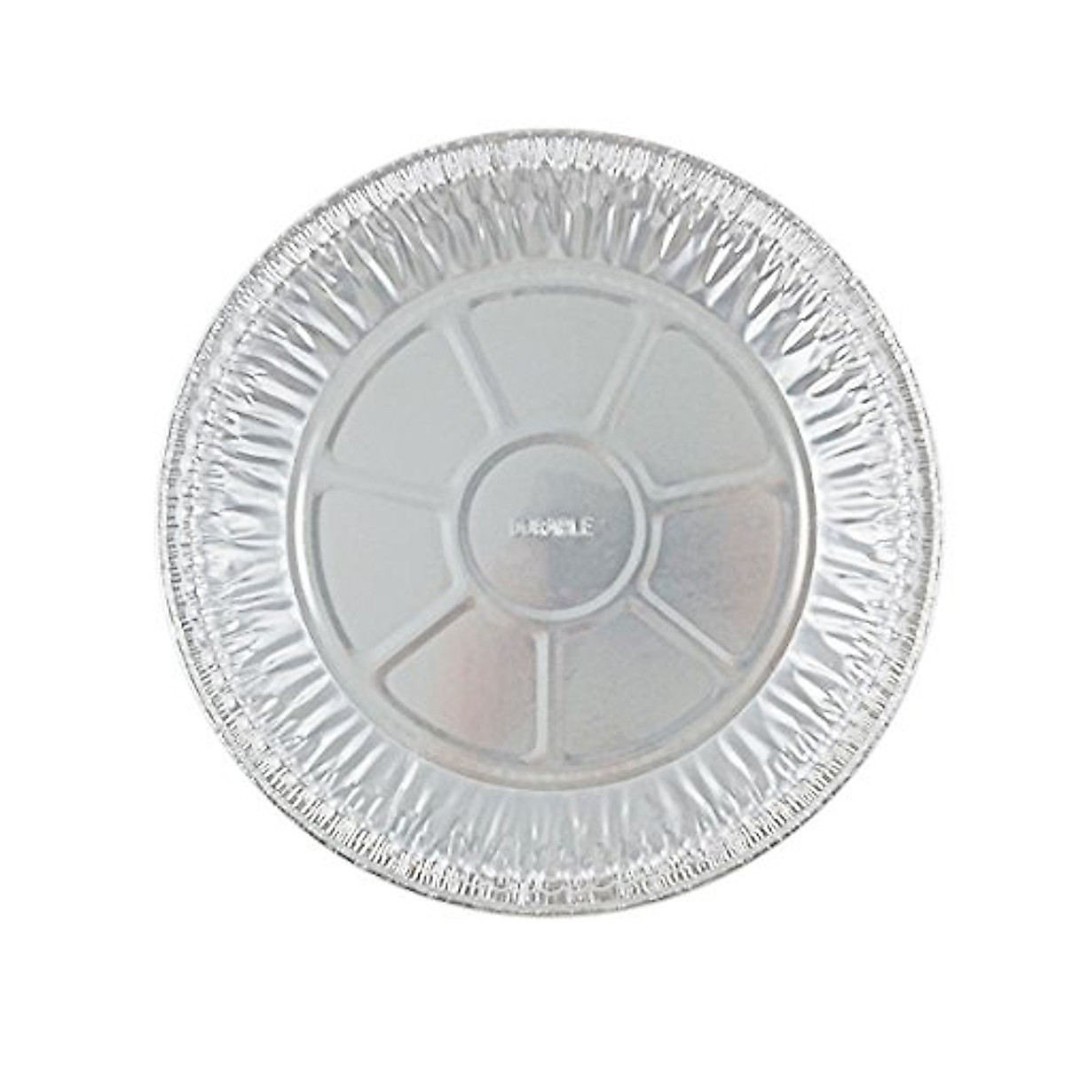 PACTOGO 9" Aluminum Foil Pie Pans 1 1/4" Extra Deep with Clear Dome Lids - Made in USA Disposable Tins (Pack of 10 Sets)