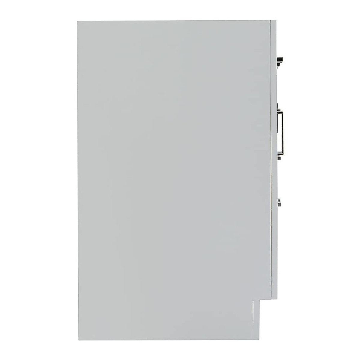 ARIEL Hepburn Bathroom Vanity Base Cabinet 48" Grey, Single Sink Configuration, 2 Soft Closing Doors, 9 Full Extension Dovetail Drawers, Toe Kick, Matte Black