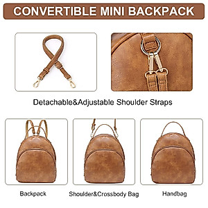 CLUCI Backpack Purse bundles with Small Daypack