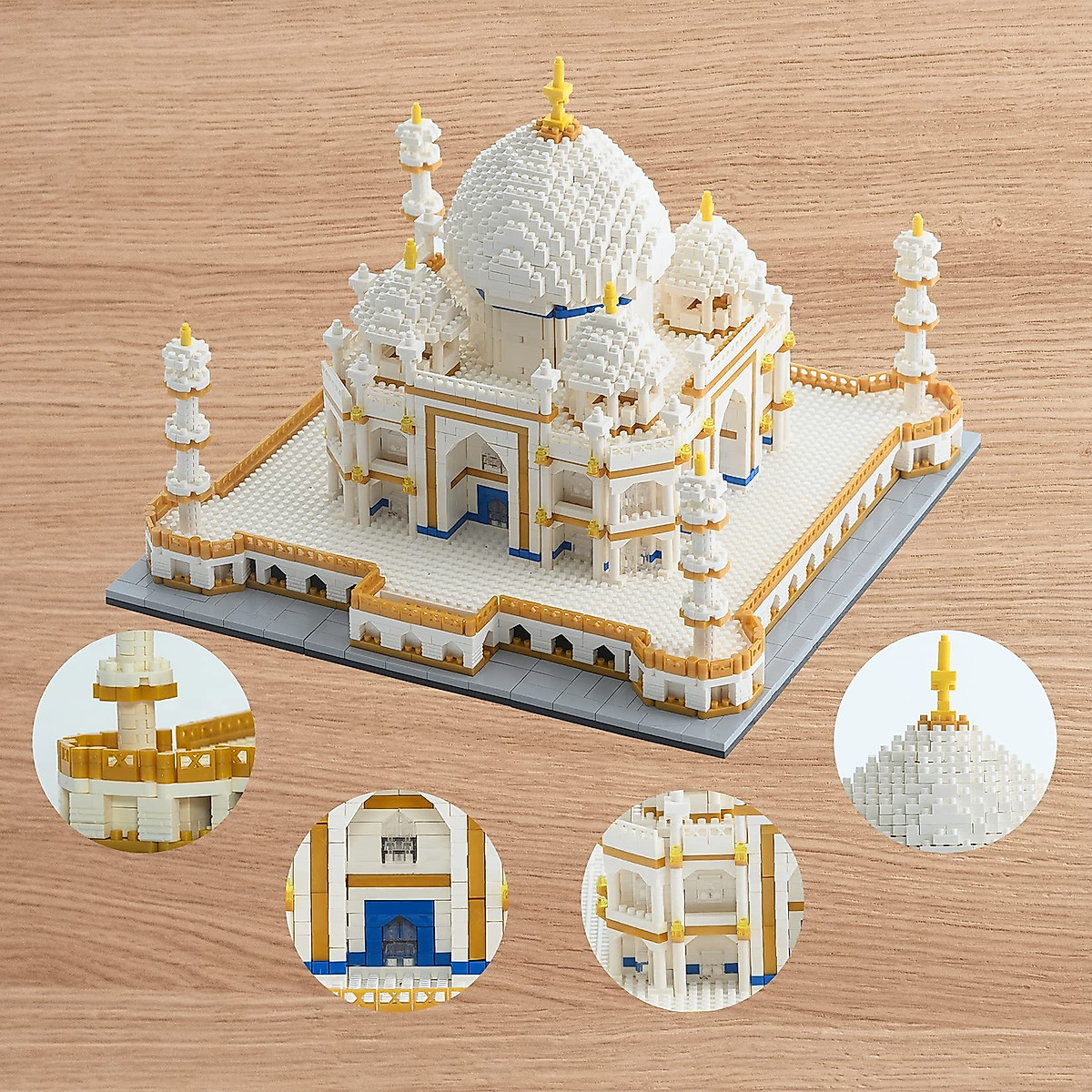 Tregoer Micro Mini Blocks Taj Mahal Building and Architecture Model Set,Mini Building Blocks Sets,Building and Architecture Toys Gifts for Kid and Adult（4000Pieces）
