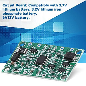 Psytfei Solar Charge Controller Board 3.2V 3.7V Lithium Battery Charging Controller Auto Solar Charging Module for DIY Street Lights Garden Lights