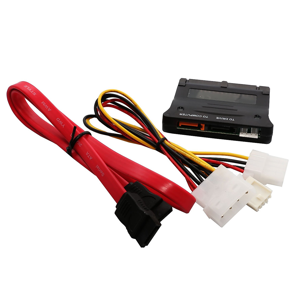 SYBA SATA II to IDE PATA ATA133 Bi-Directional Adapter for 2.5" 3.5" HDD SSD CD DVD SD-ADA50016,Black