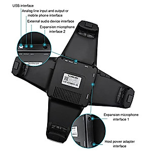 XUNGU HD Video and Audio Conferencing System, All-in-one 10X Optical Zoom USB PTZ Conference Room Camera Video and Audio conferencing for Big Meeting Rooms