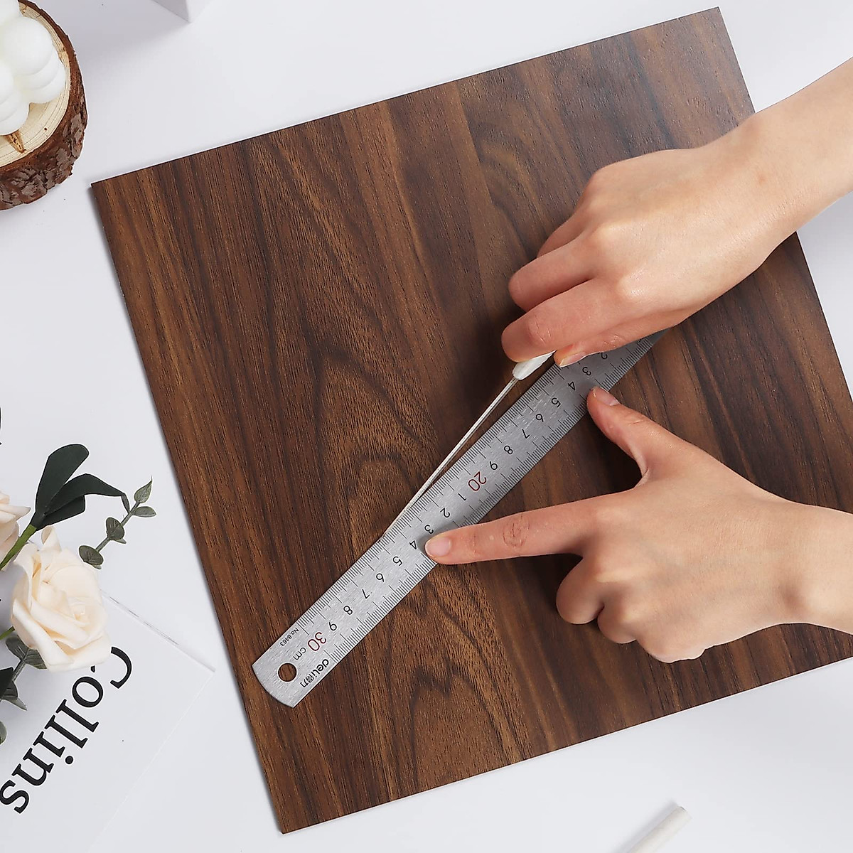 Vemkyrio 12 Pcs Walnut Unfinished Wood Craft, 3MM 1/8" x 12" x 12" Walnut Unfinished Plywood for Laser Cutting & Engraving, CNC Cutting, School DIY Projects