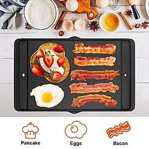 7566 Cast Iron Grill Griddle for Weber Genesis 300 Series Gas Grills, Griddle Accessories for Weber Genesis E-310 S-310 E-320 S-320 E-330 S-330 EP-310 EP-320 EP-330 CEP-310 Burner Gas Grills,1Pack