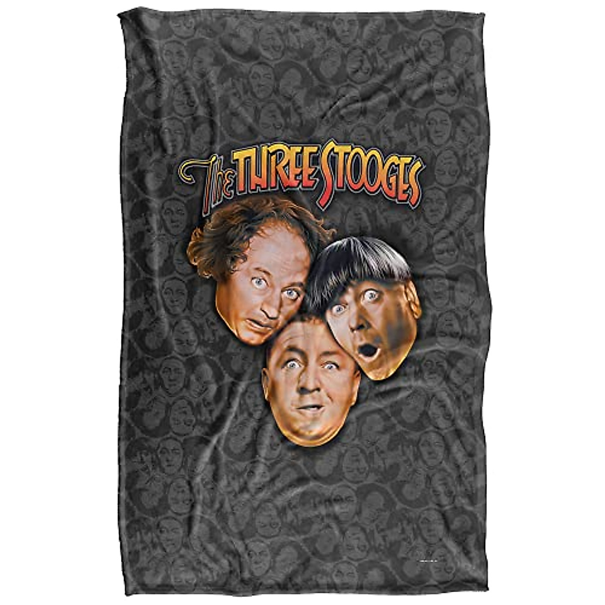 Trevco Three Stooges Stooges All Over Silky Touch Super Soft Throw Blanket 36" x 58"
