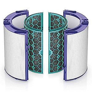 Replacement HEPA Filter for Dyson HP04 TP04 DP04 TP05 DP05 Filter Air Purifier Sealed Two Stage 360° Filter System Pure Cool Purifier Fan Glass HEPA Filter & Activated Carbon Filter