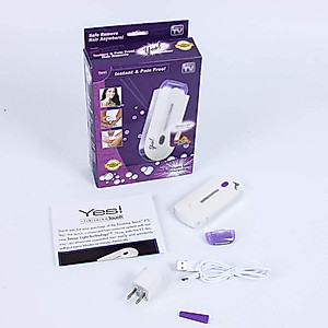 Alfulizy Electric Epilator Women Hair Removal Painless Auto-Induction Shaver Blue Light Lady Epilator Yes Finishing Touch Painless Shaving Instrument1