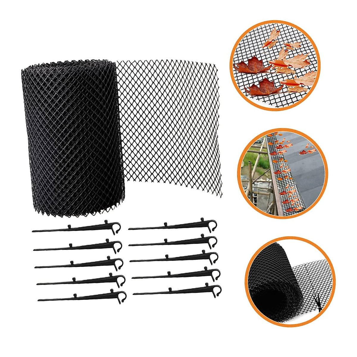 Sink Net Plastic Gutter Guard Rooftop Gutter Guard Plastic Gutter Cover Anti Leaf Protection Net Netting Gutter Drain Roof Netting Gutter Plastic Gutter Net Mesh