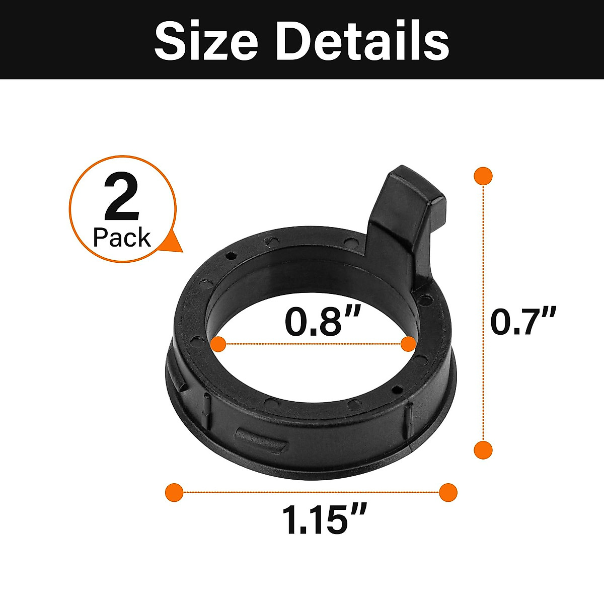 RP80977 Magnet Faucet Magnetic Ring Replacement Kit for Delta Kitchen Faucet, Plumbing Replacement Parts (2Pcs)