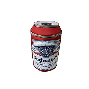 Budweiser Soft Can Shape Speaker Cooler Bluetooth Portable Travel Cooler with Built in Speaker Wireless Speaker Cool Ice Pack Cold Beer Stereo for Apple iPhone, Samsung Galaxy